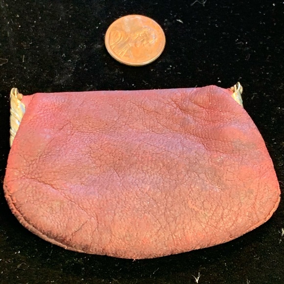 Bags | Antique Leather Advertising Compact Coin Purse | Poshmark